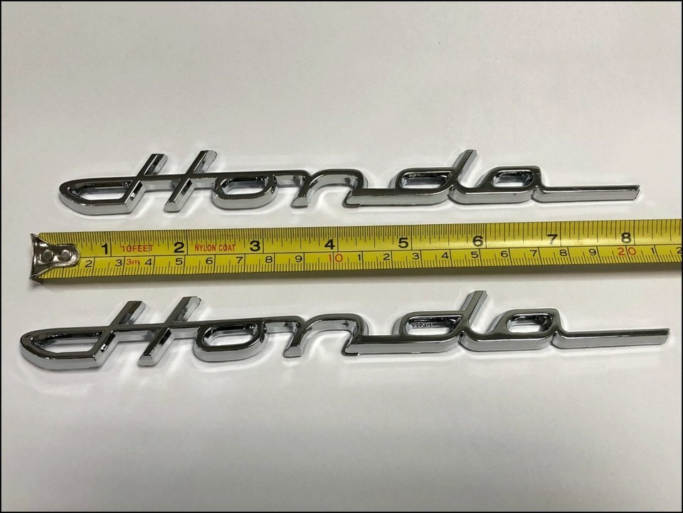 Honda CF50 CF70 ST50 ST70 CT70 DAX CHALY Chrome Emblem Frame // 2 pcs ...