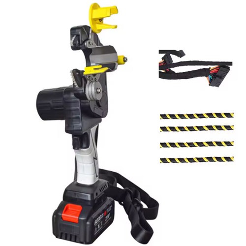 portable type electric branch machine for wire harness cable tape ...