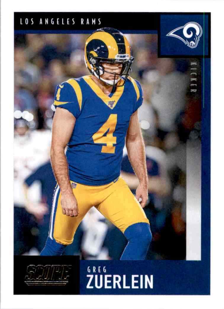 2020 Score #307 Greg Zuerlein Los Angeles Rams Football Card | eBay
