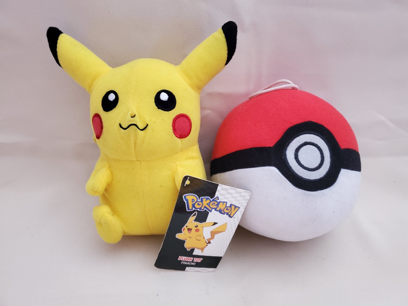 2015 Pokemon Plush Lot Pikachu Poke Ball Beanbag Stuffed Toy NWT New w ...