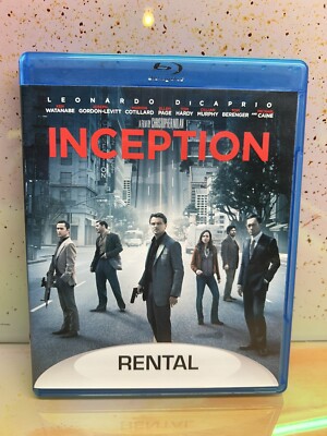 Inception (Blu-ray , 2010, Rental Exclusive) Blockbuster Video Movie ...