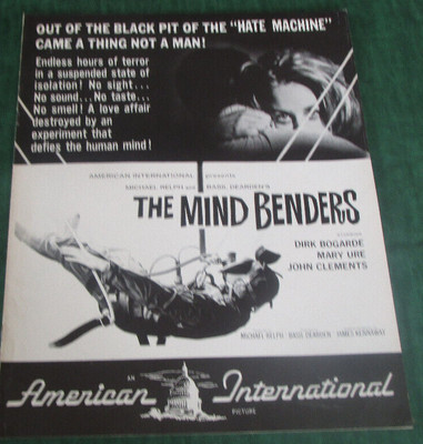 "THE MIND BENDERS" Movie Pressbook 1963 DIRK BOGARDE MARY URE 11x14 ...