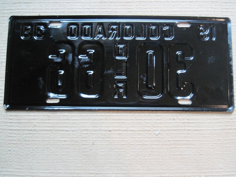 1939 Colorado Dealer license plate. 66 | eBay