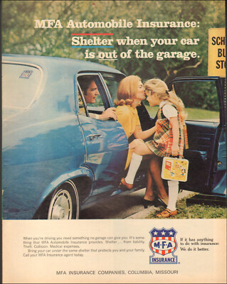 1971 Vintage ad MFA Automobile Insurance retro car Auto Insurance 06/16 ...