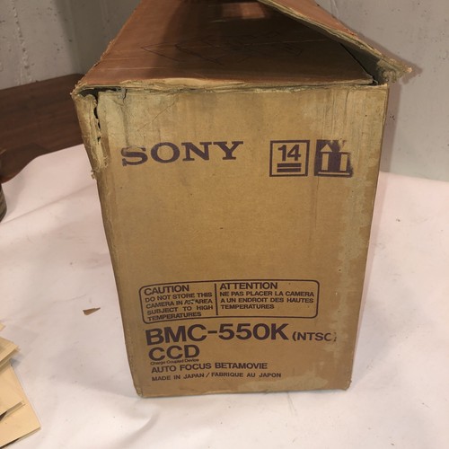 Vtg Sony BMc-550 K Betamovie Video Recorder Camera w/Accessories- Parts ...