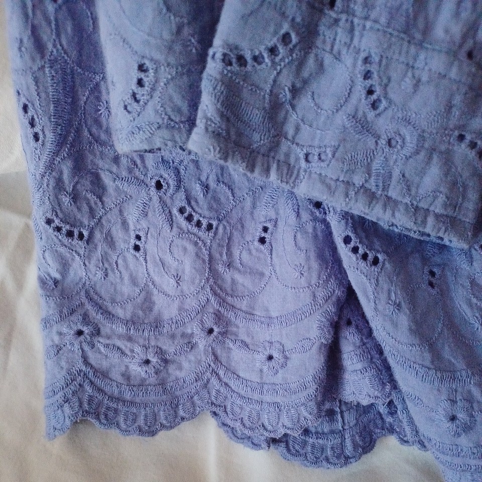 Drapers & Damons 2 Pc Eyelet Button Up & Tank Shirts Petit Small ...