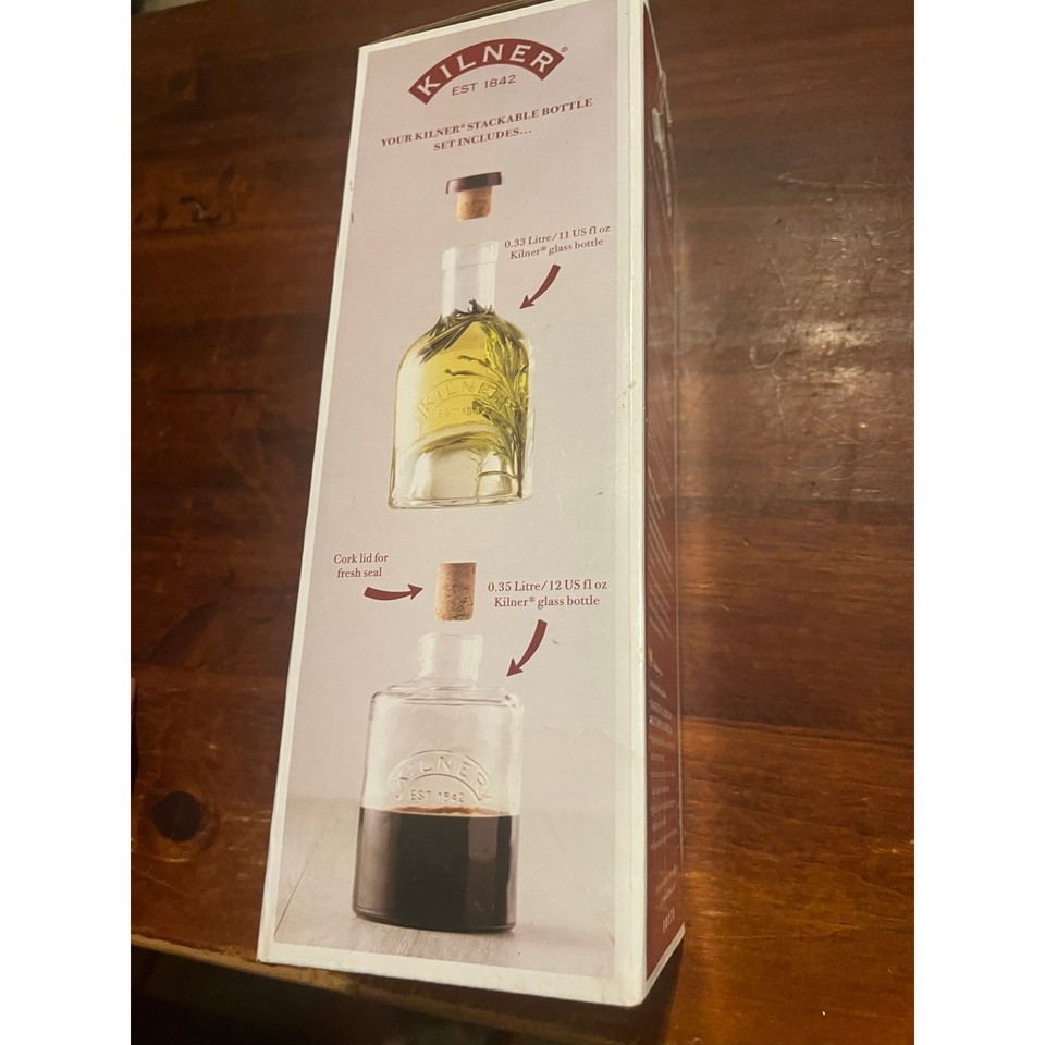 Kilner Stackable Bottle Set Stackable and Space Saving Storage Bottles ...