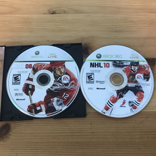 *LOT* NHL 08 & NHL 10 (Microsoft Xbox 360) Authentic Cleaned Tested ...