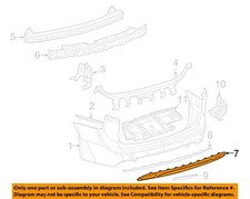 Bumper Cover Rear Lower Mopar 68282631AD Fits 18-20 CHRYSLER Pacifica ...