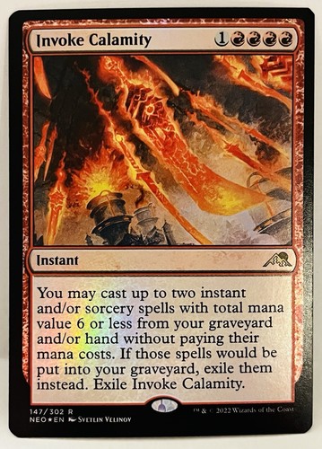 Invoke Calamity -#147-MTG-Kamigawa: Neon Dynasty-FOIL-NM | eBay