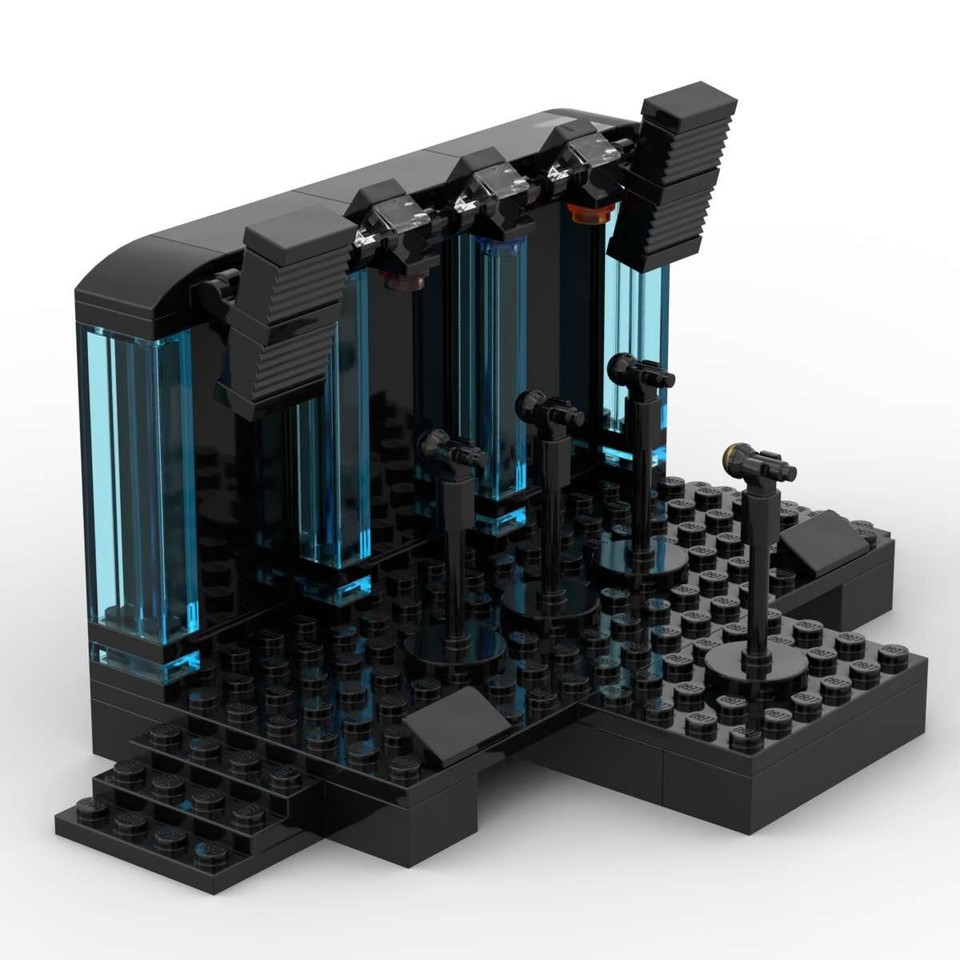 Custom Toy Concert Stage Mic Microphones Speakers Screens Lights Music ...