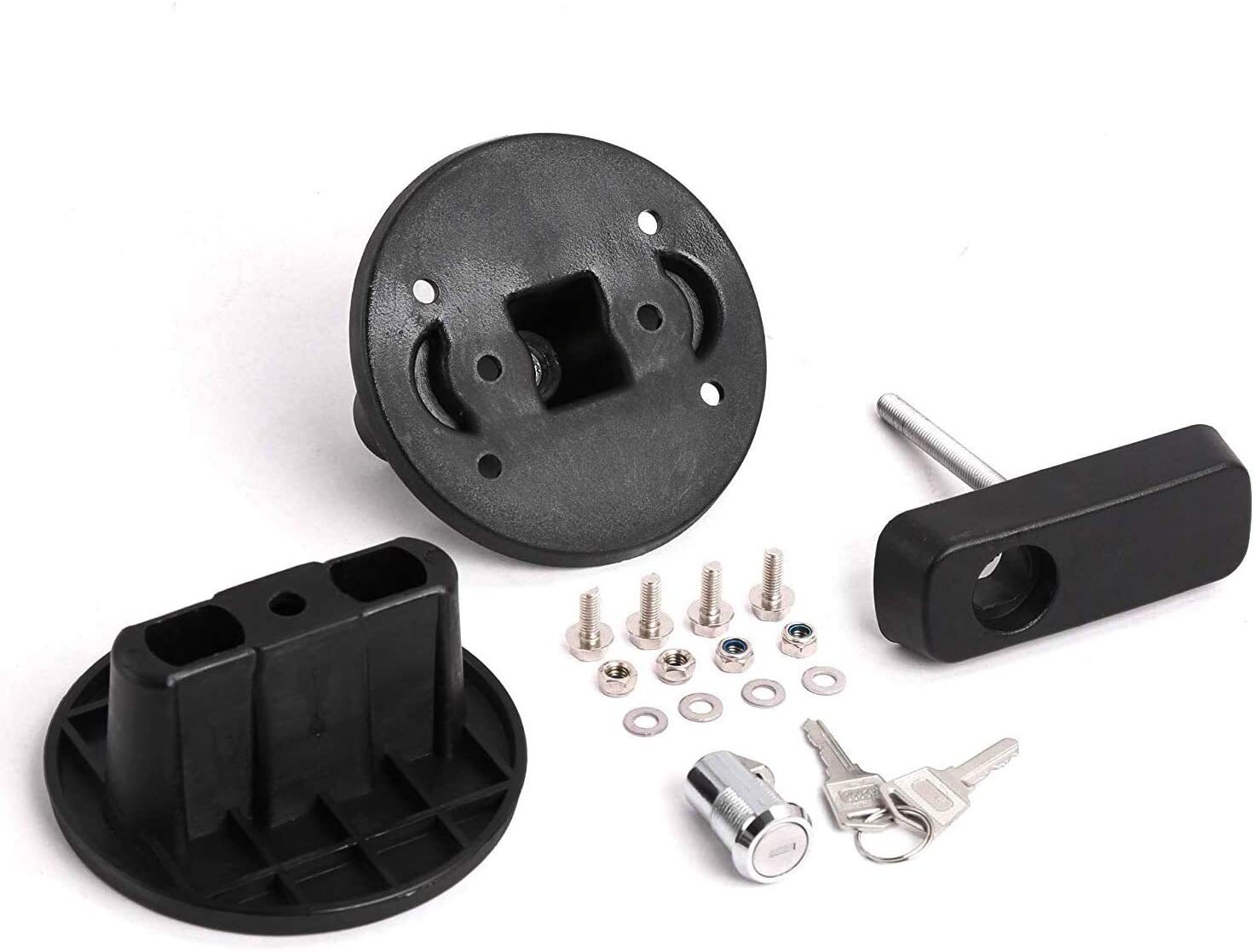 20L 5 Gallon Gas Container Backup Fuel Can Pack Tank + 2x Lock For Jeep ...