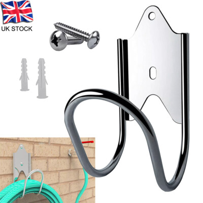 Wall Mount Hose Rack Garden Hose Holder Heavy Duty Stainless Steel Hose ...