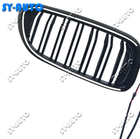 Gloss Black Front Bumper Grill Grille w/LED Light For 2017-2020 BMW 5 ...