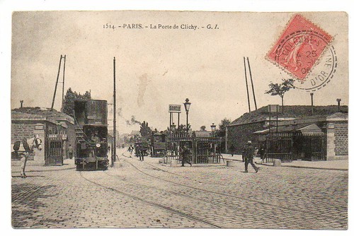 PORTE DE CLICHY OCTROI UN TRAMWAY FORTIFICATIONs paris 17 eme ...