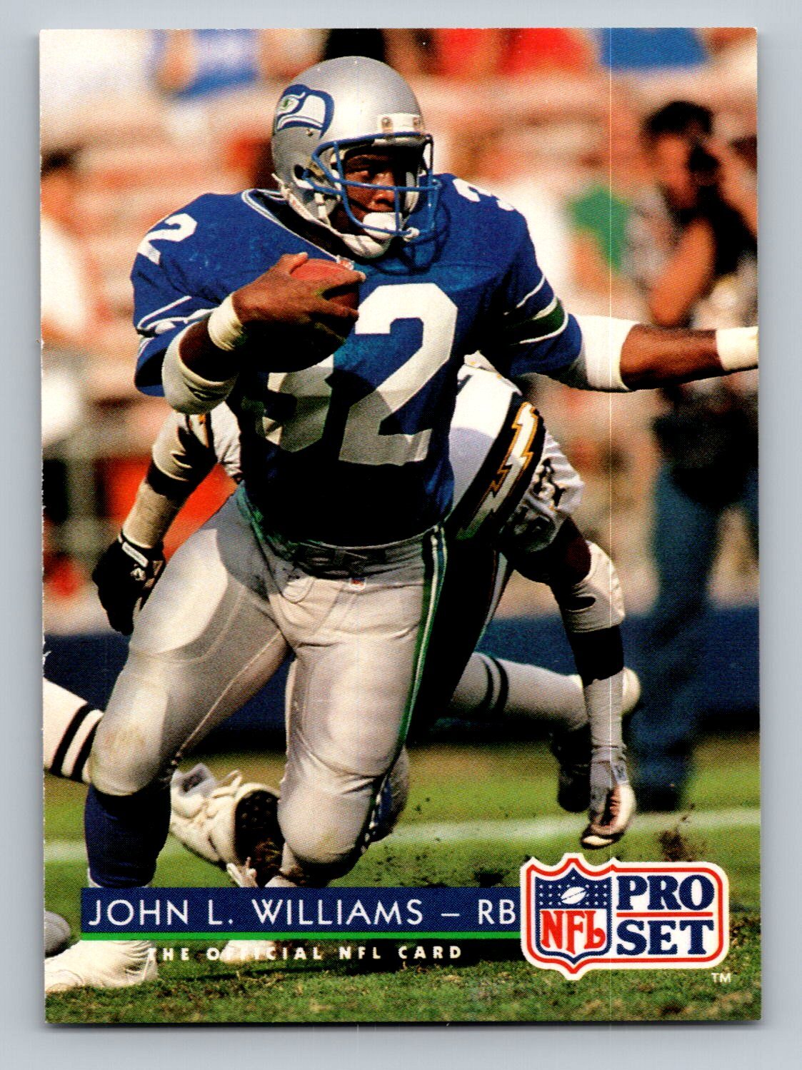 1992 Pro Set #332 John L. Williams Seattle Seahawks | eBay