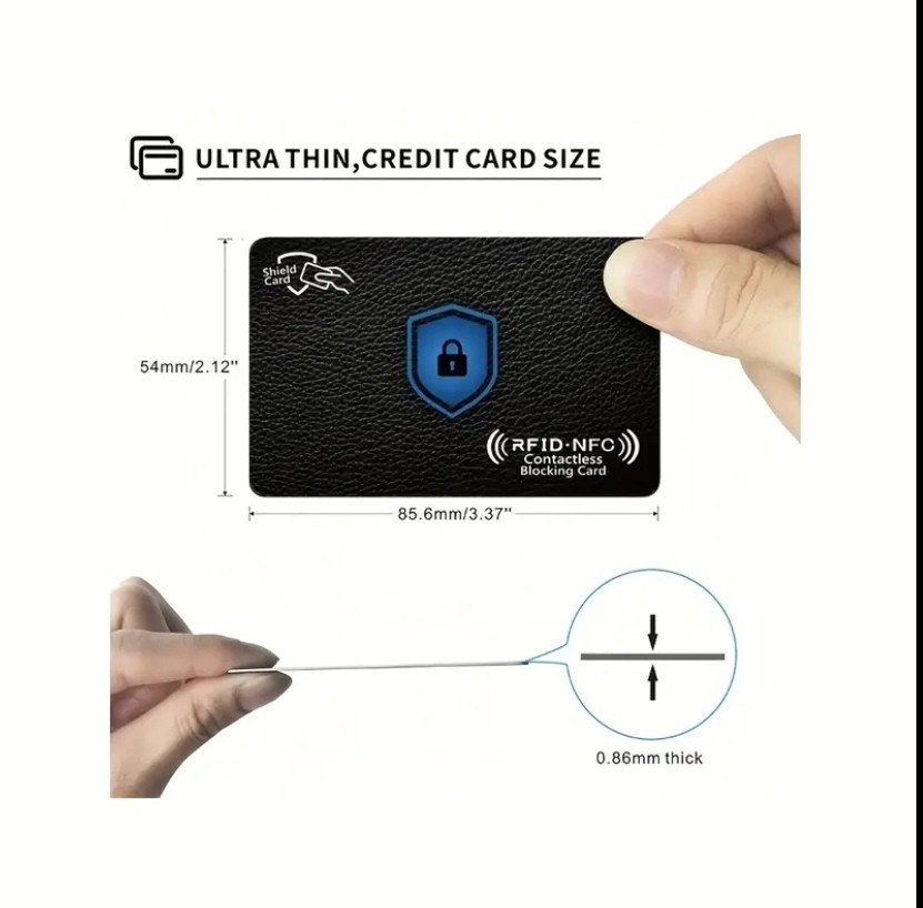 RFID Signal Blocking Cards. Credit & Debit Card Blocker Protector X 4 ...