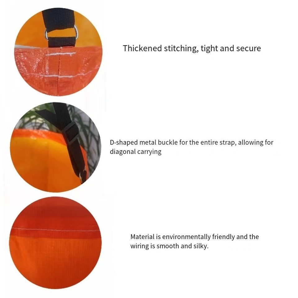 Heavy Duty Garden Garbage Collection Bag 45x82cm with Shoulder Strap ...