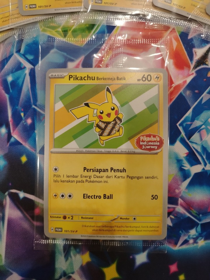 Pokémon Card Pikachu T Shirt Batik Mint Sealed X 5 Exclusive Promo ...