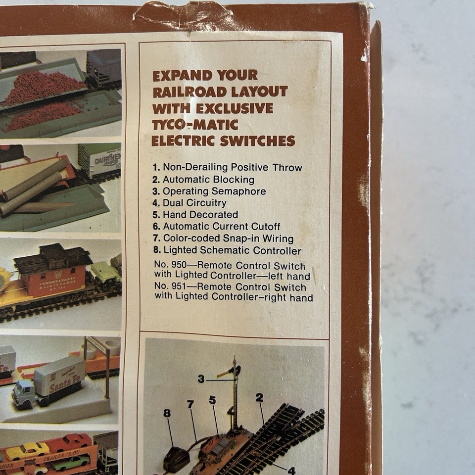 TYCO Ho Model train HO Scale Piggyback Loader & Unloader Set No. 933 ...