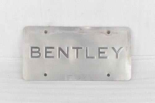04-13 Bentley Continental Aluminum Logo Metal License Plate Frame Front ...