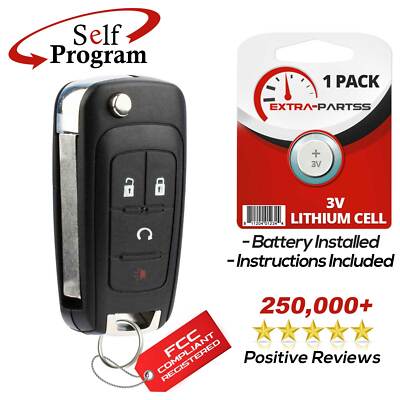Remote Key Fob Remote Start Flip for 2015 2016 2017 2018 Chevrolet Trax ...