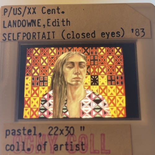 Edith Landowne "Self Portrait, Closed Eyes" Modern American Art ...