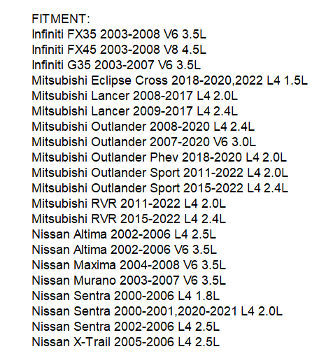 Cabin Air Filter For Nissan Sentra 2000-2006 1.8L 2.0L 2.5L 27277-4M400 ...