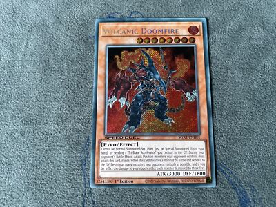 YuGiOh Volcanic Doomfire SGX1-ENH01 1st Edition Secret Rare Near Mint ...