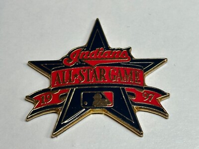 Vintage Cleveland Indians Jacket Lapel Hat Pin July 8 1997 All Star ...