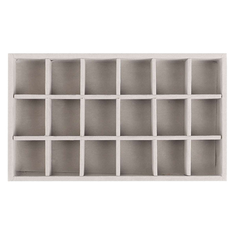 Display Box Tray Organizer Earring Storage Velvet Show Holder Jewelry ...