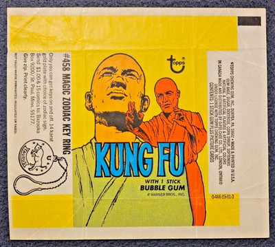 1973 Topps Kung Fu Gum Wax Wrapper Zodiac Key Ring ad | eBay