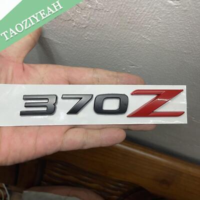 Black Red 370Z Letter Rear Bumper Trunk Emblem Badge For Nismo Fairlady ...