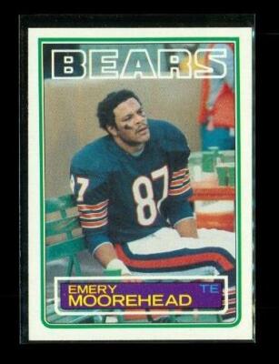 Vintage 1983 TOPPS Football Trading Card #34 EMERY MOOREHEAD Chicago ...