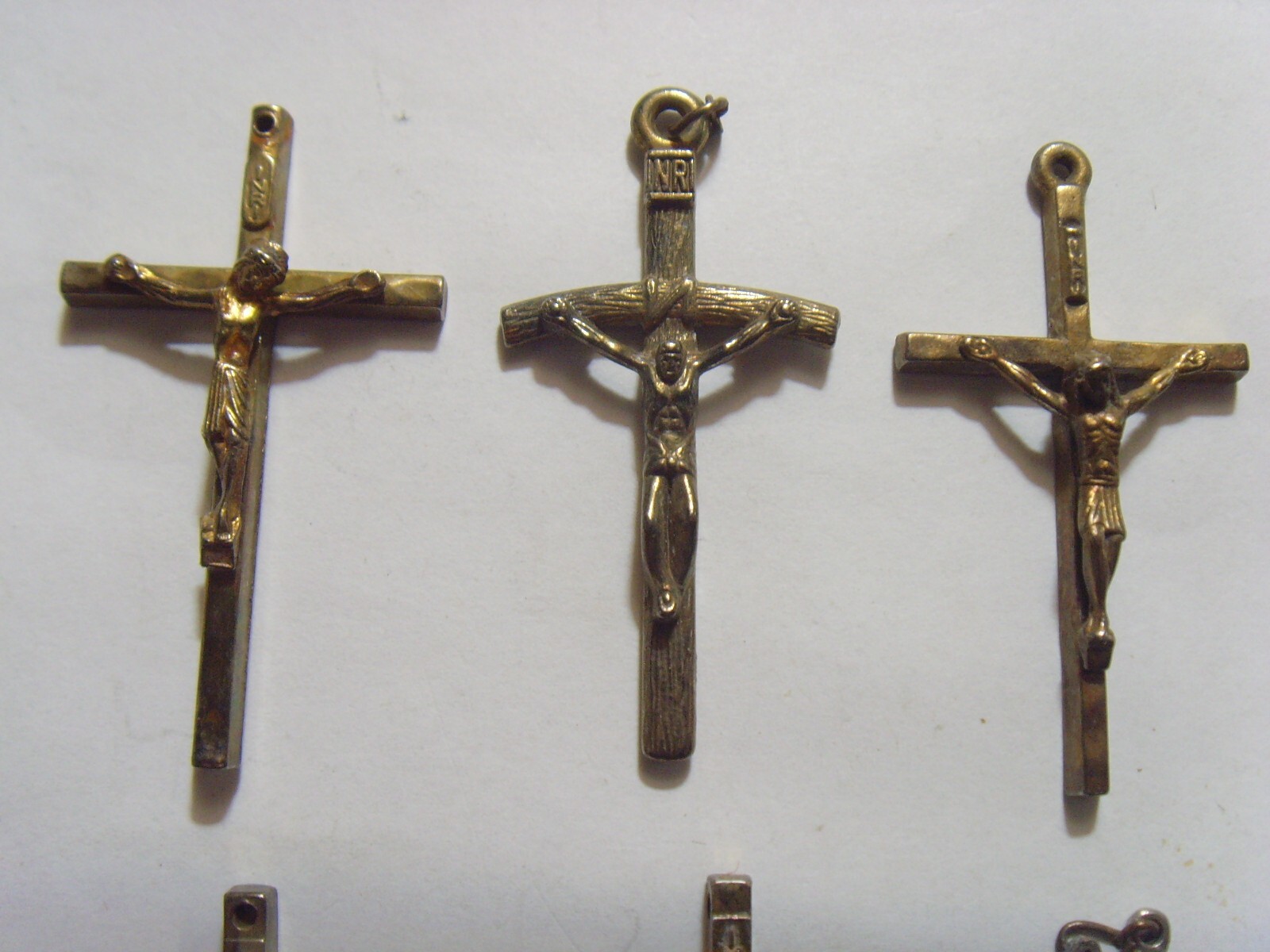 10 antique catholic nice collection lot religious crucifix crosses ...