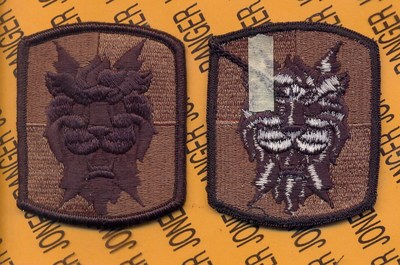 US Army 35th Signal Brigade OD Green & Black Duty uniform patch m/e | eBay