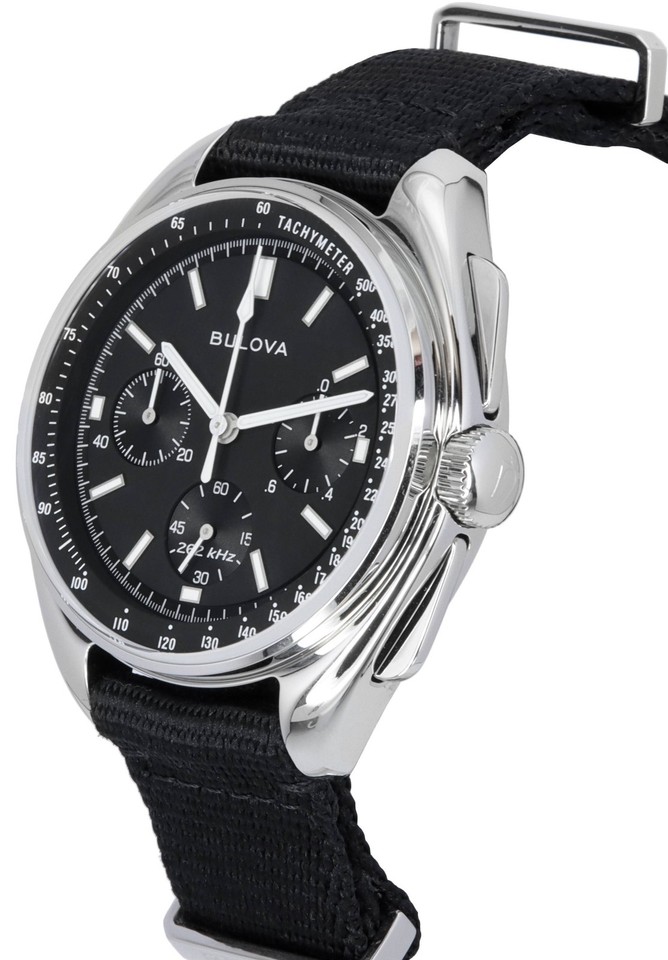 Bulova Lunar Pilot Sonderausgabe Chronograph Tachymeter 96A225 50M ...