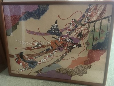 Tale of Genji Framed Traditional Japanese Woodblock Print | eBay