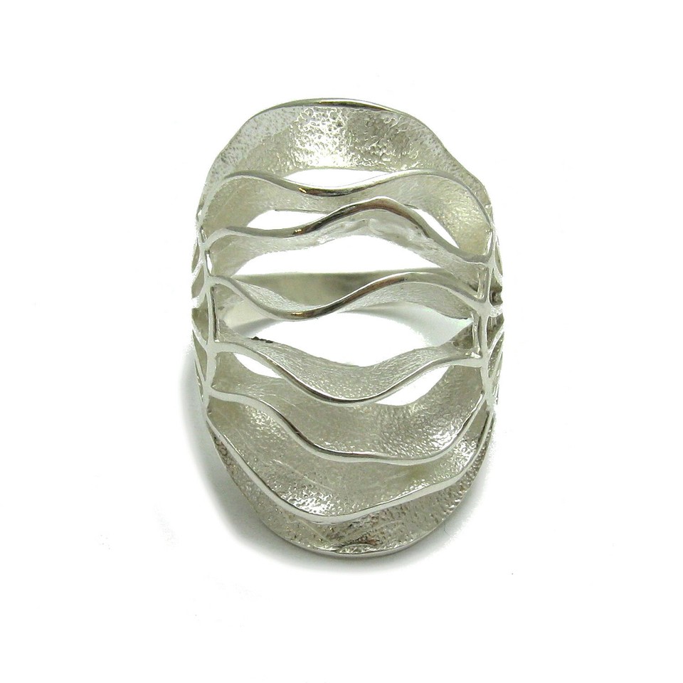 Stylish Long Sterling Silver Ring Stamped Solid 925 Perfect Quality ...