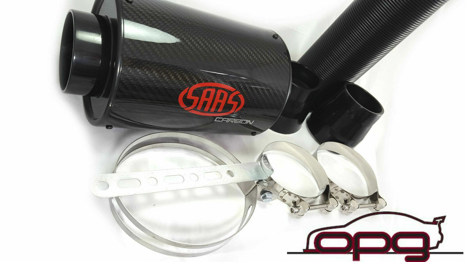 SAAS Performance Carbon Fibre Air Filter Universal Cold Air Intake 4WD ...