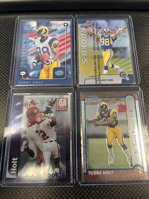 1999 Torry Holt RC Card Lot (4) Finest Bowman Chrome Elite R&S Rams | eBay