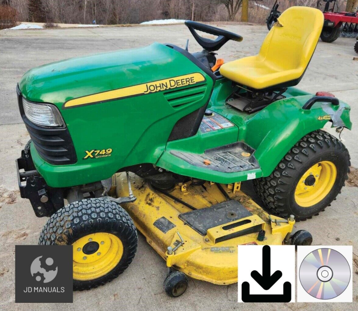 John Deere X700 X740 X748 X749 Compact Tractor Repair Workshop Manual ...