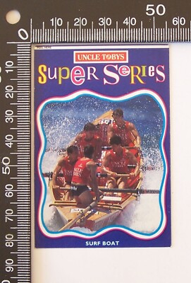 VINTAGE TRIPLE M UNCLE TOBYS SUPER SERIES SURF BOAT CEREAL PROMO CARD ...