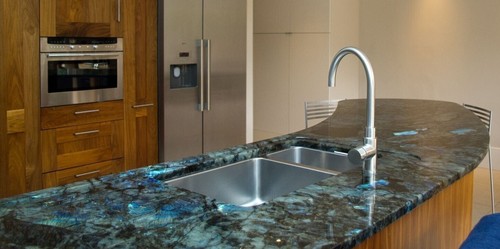 Labradorite Gemstone Counter Top Slab, labradorite shower tiles, Dining ...