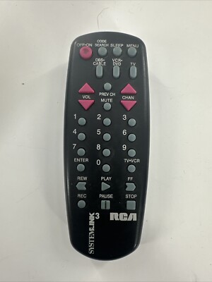 RCA RCU403 Systemlink 3 Universal Remote Control Black | eBay