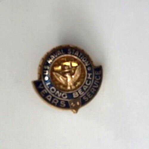 Rare United States Naval Station Long Beach 20 Year Pin | eBay