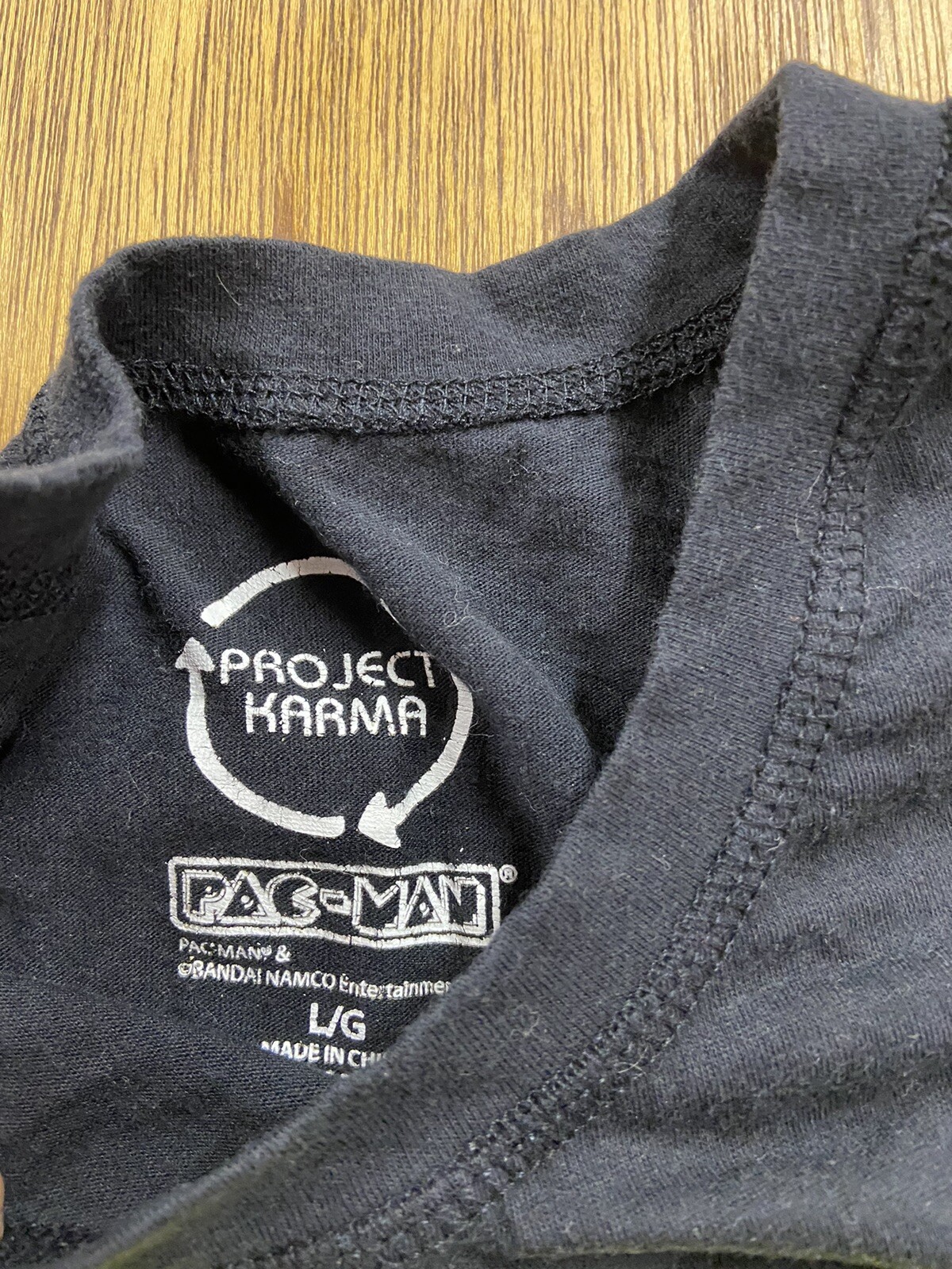 Project Karma Pacman Eating Pizza Black Graphic Tank … - Gem