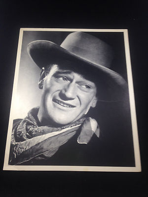 John Wayne The Duke Cowboy Hat Neck Kerchief Black/White 8 x 10 Photo ...