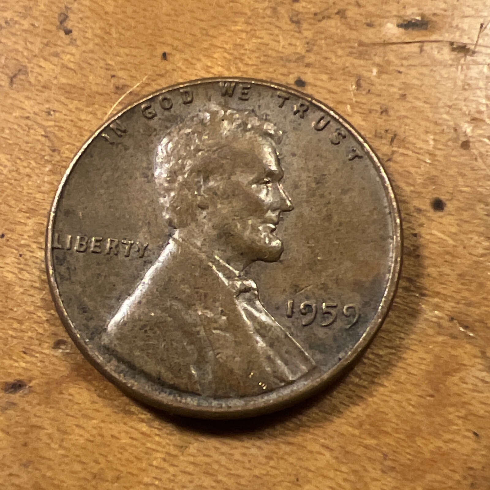 1959 penny no mint mark with L on the edge | eBay