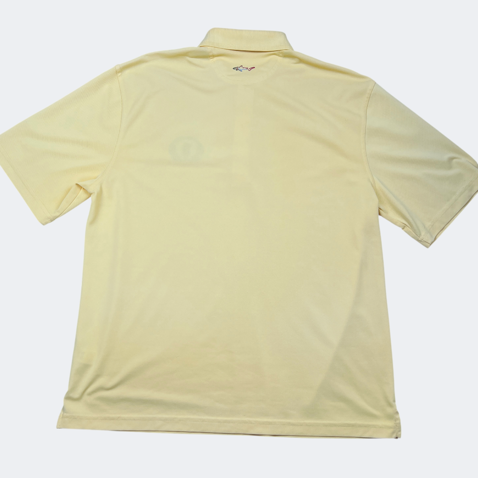 Greg Norman Polo Shirt Mens Large Yellow Palm Beach Polo Golf ...